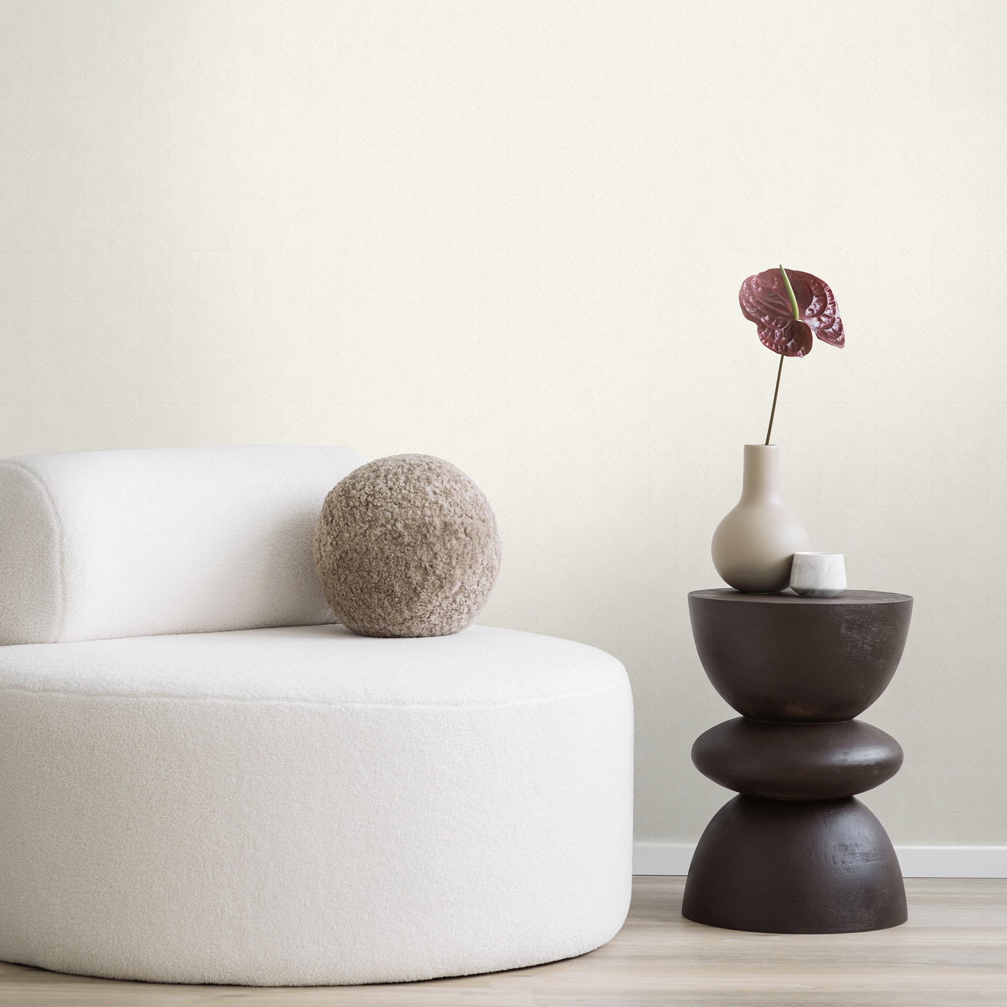 Chalk 65504 Rhombus Cream – Sasi Wallpaper