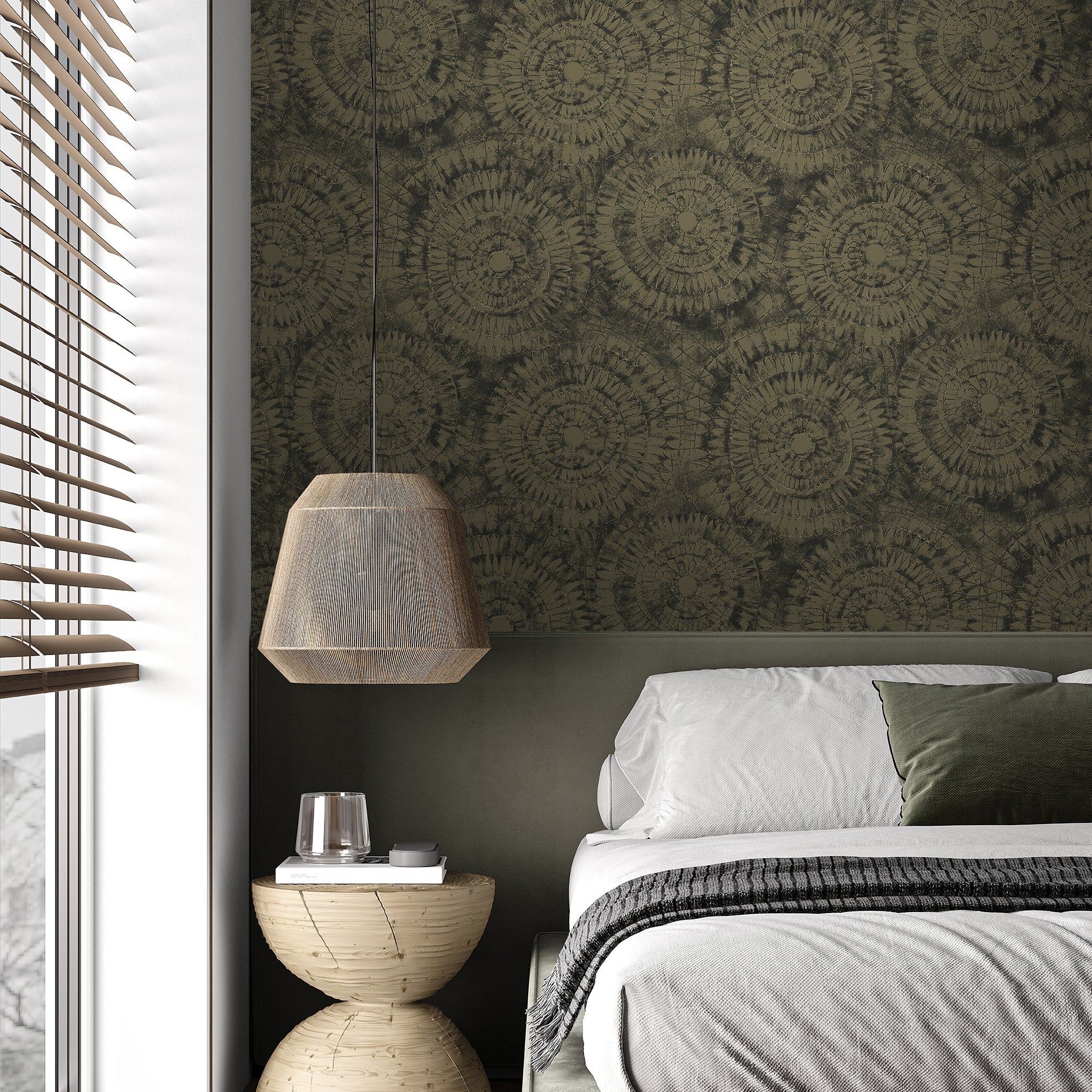 Chalk 65567 Notre Dame Olive – Sasi Wallpaper