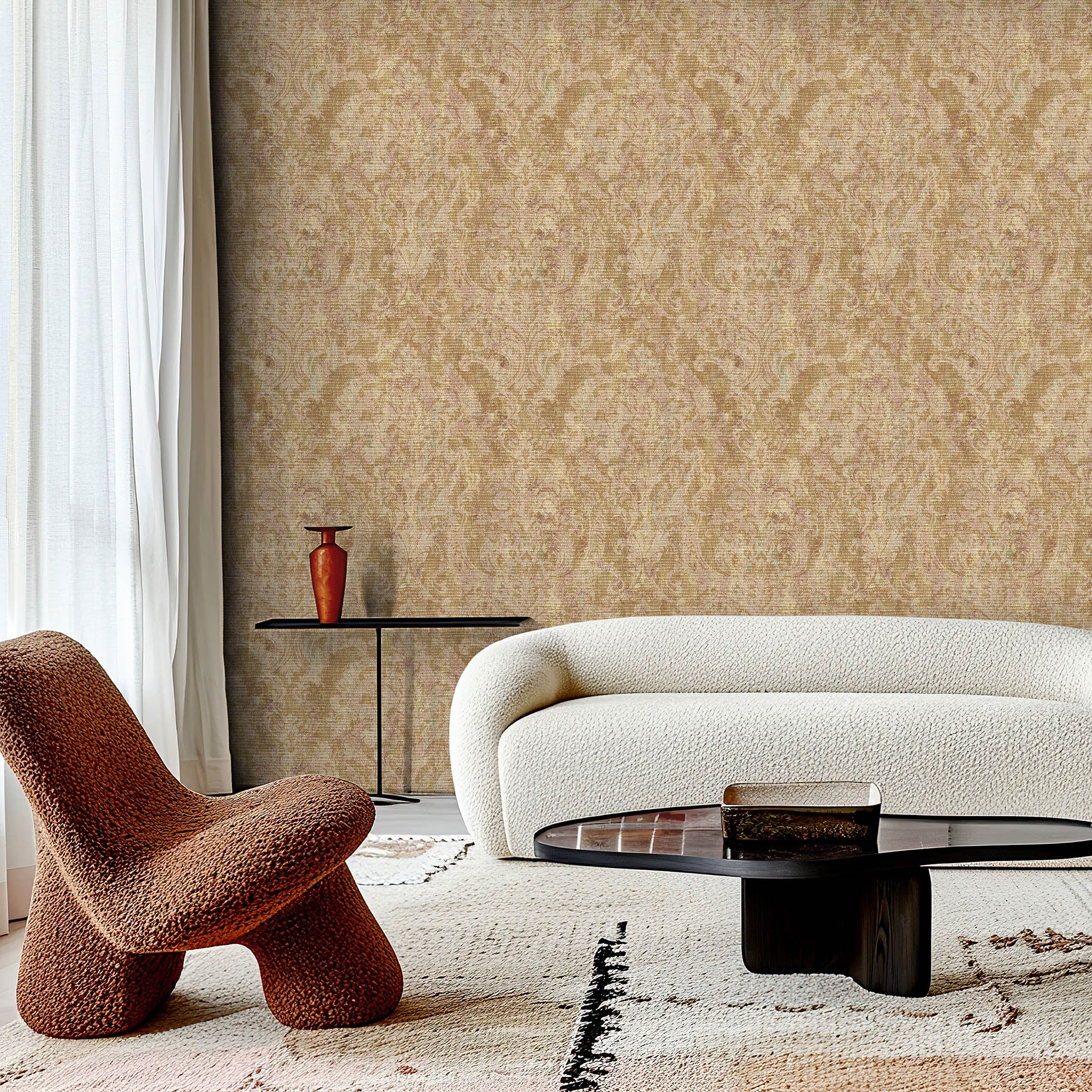 81423 Cerra Fleur Gold – Sasi Wallpaper