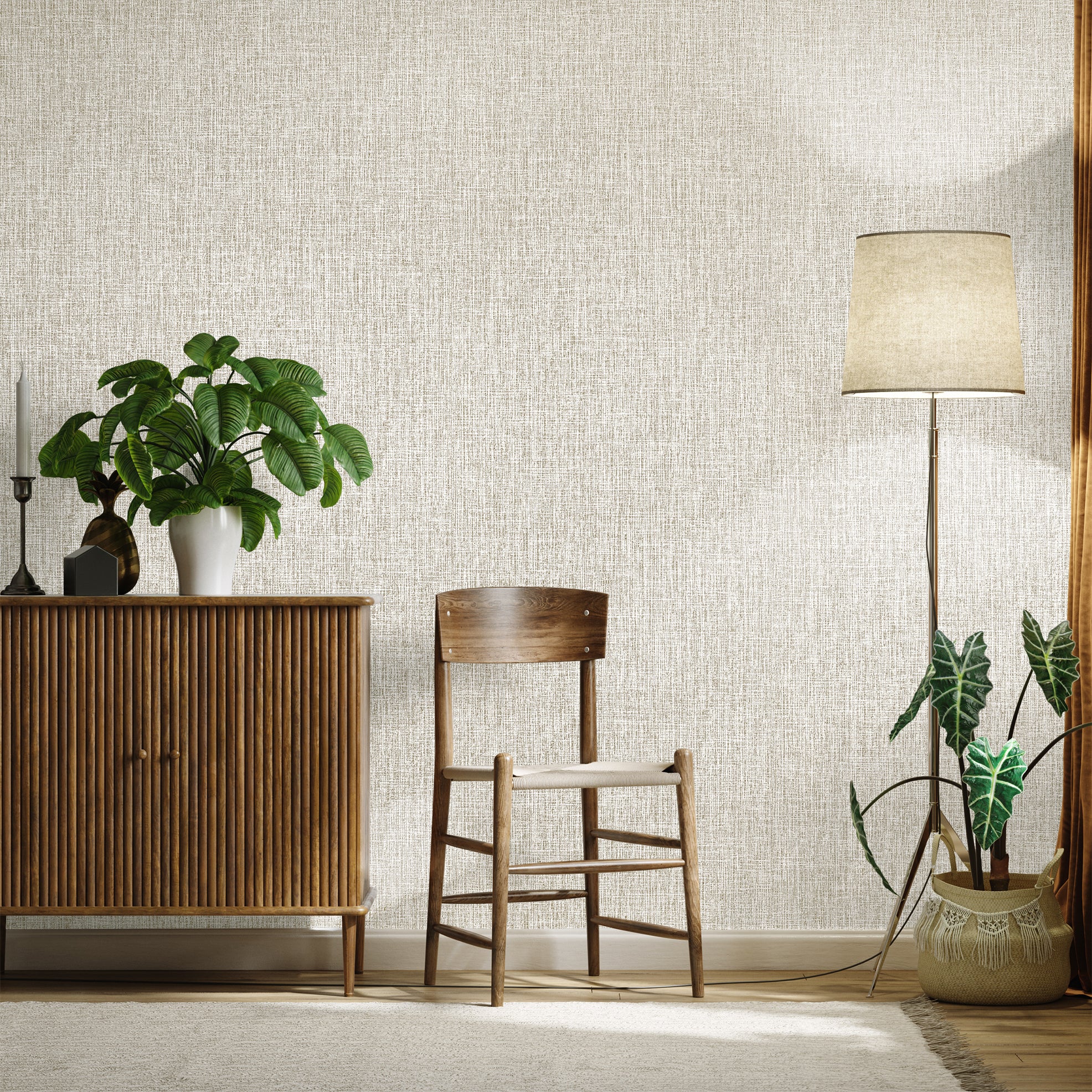 65176 Precious Canvas Cream – Sasi Wallpaper